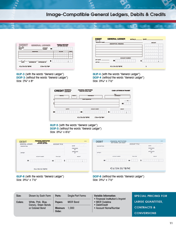 Internal Financial Forms/Official Checks – MICR Solutions